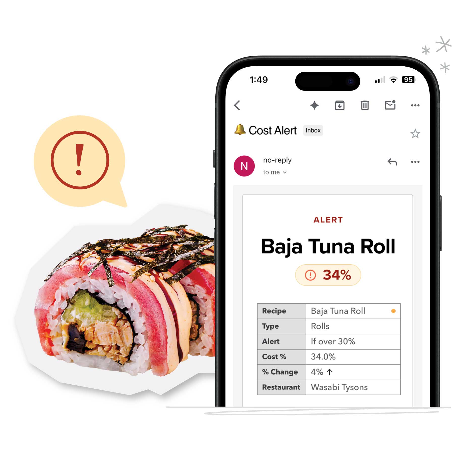 Plate Cost Alerts | MarginEdge